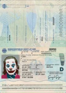 Germany Passport | Download new editable PSD templates