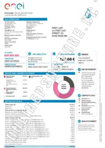 Enel Bill ITA | Download new editable PSD templates