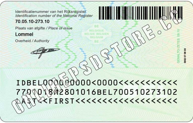 Belgium ID | Download new editable PSD templates