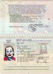 Italy Passport | Download new editable PSD templates