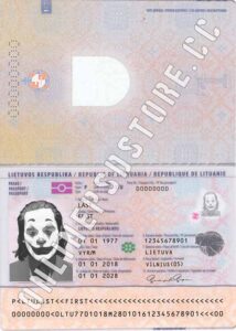 Lithuania Passport | Download new editable PSD templates