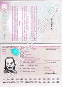 Poland Passport | Download new editable PSD templates