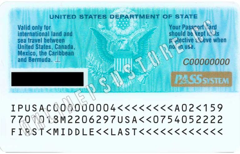 USA Passport Card | Download new editable PSD templates