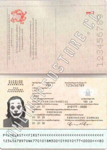 Denmark Passport | Download new editable PSD templates